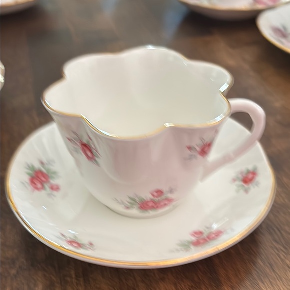 Dining | Floral Teacup And Saucer Set | Poshmark